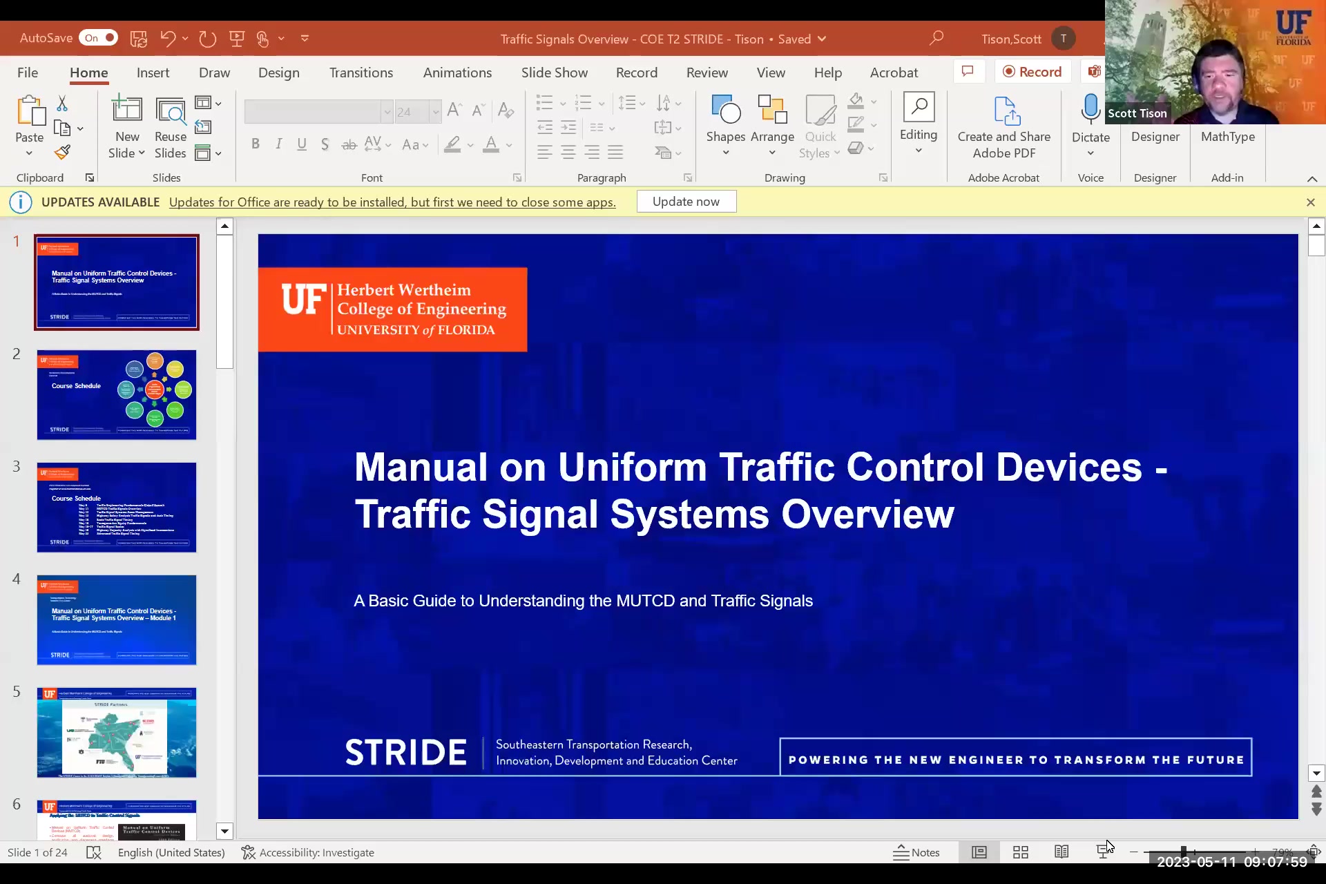 MUTCD Traffic Signals Overview - Mr. Tison
