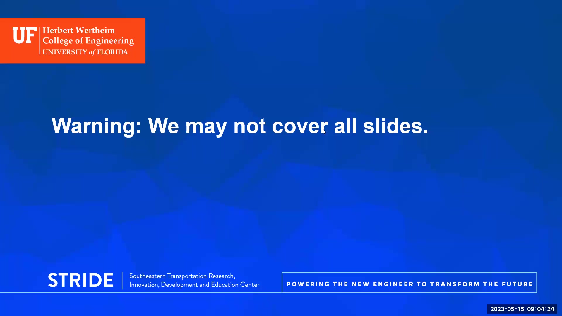 Basic Traffic Signal Timing - Dr. Click