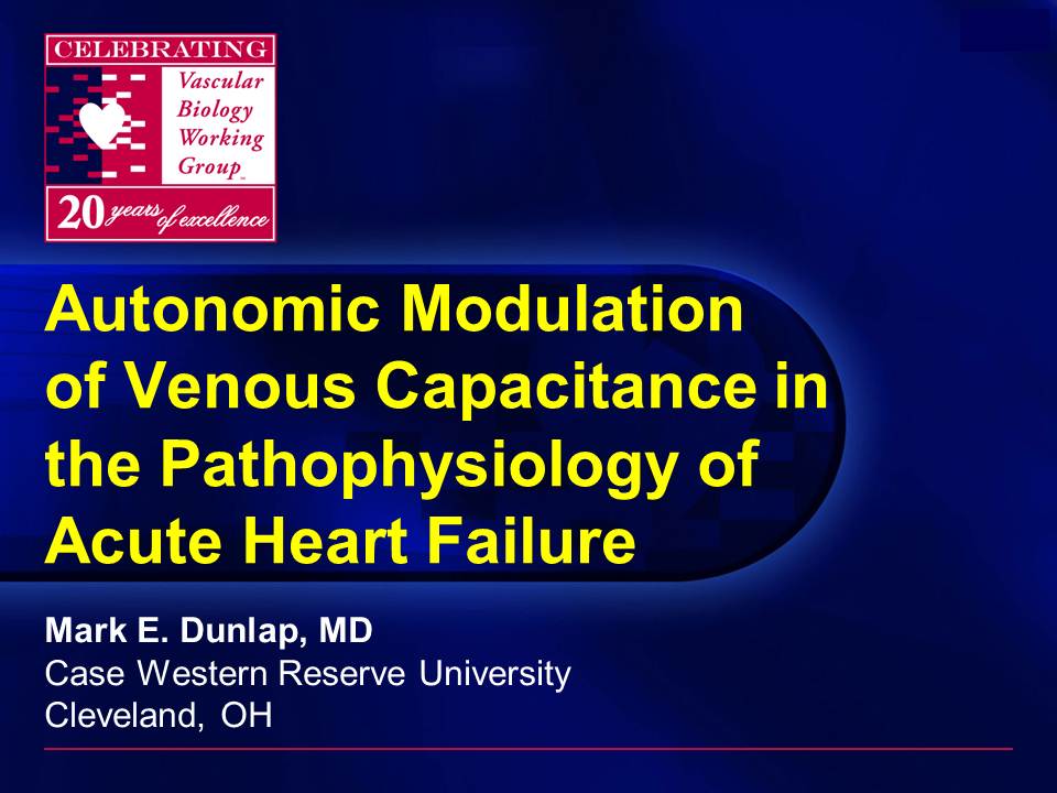 Autonomic Modulation of Venous Capacitance in the Pathophysiology of Acute Heart Failure