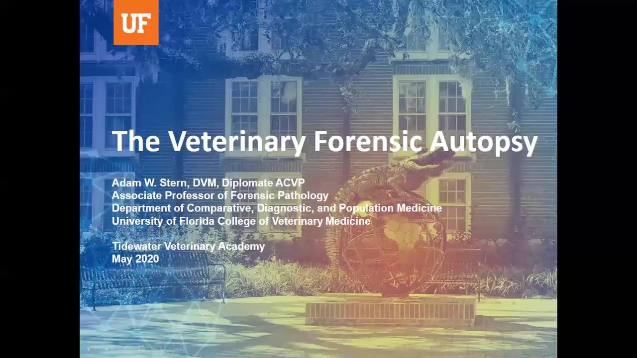 The Veterinary Forensic Autopsy