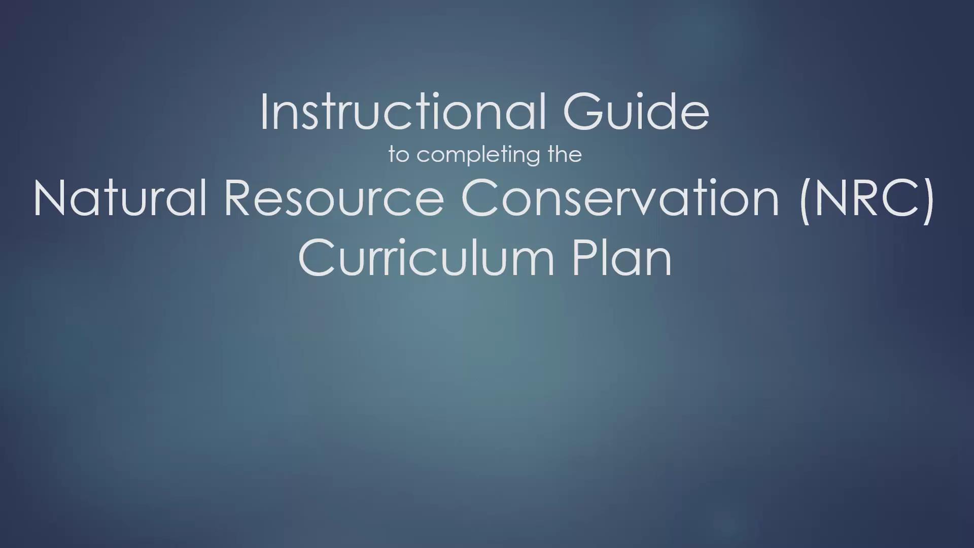 Step by Step NRC Curriculum Plan Guide