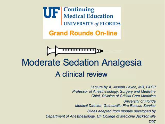 Moderate Sedation