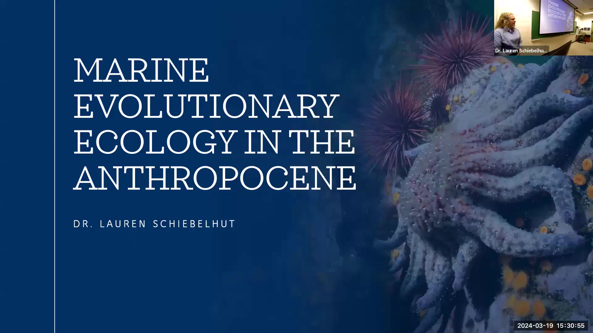 Marine Evolutionary Ecology in the Anthropocene