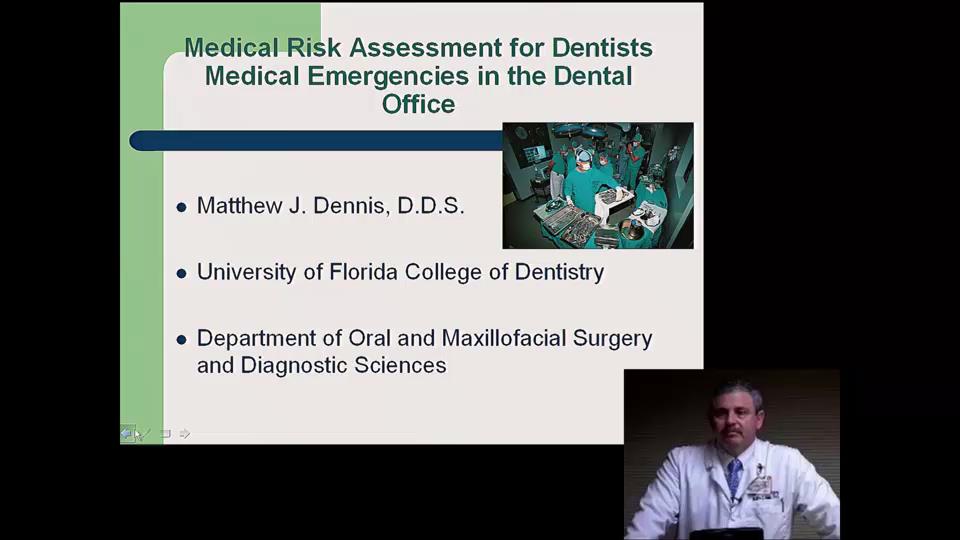 Medical Risk Assessment for Dentists Seg 1 Cut 1