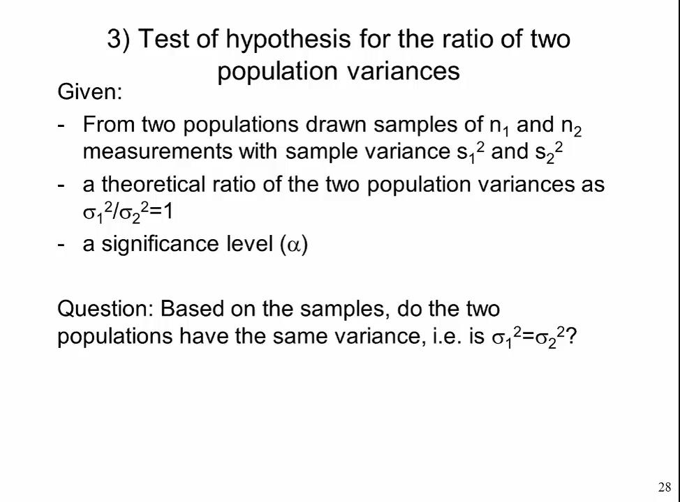Hypothesis Part 5 Ratio