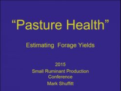 Estimating Forage Yields