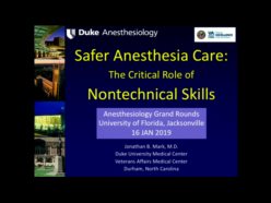 Safer Anesthesia Care